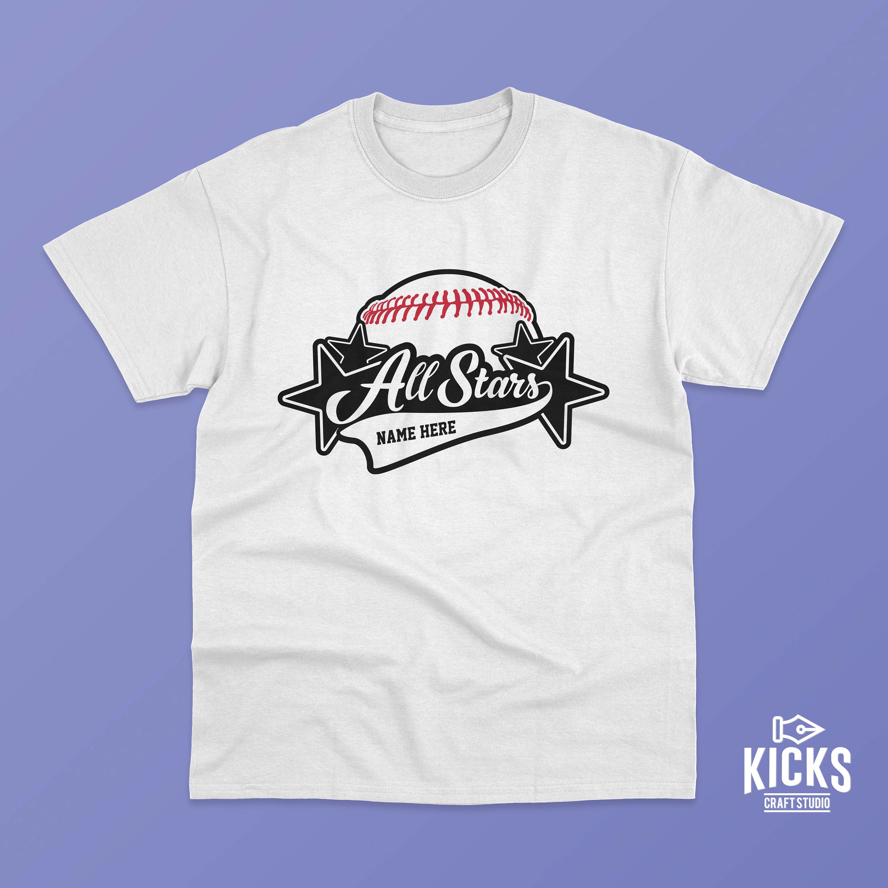 All Stars Svg, Softball Svg, Baseball Svg, Template, Emblem, Softball ...