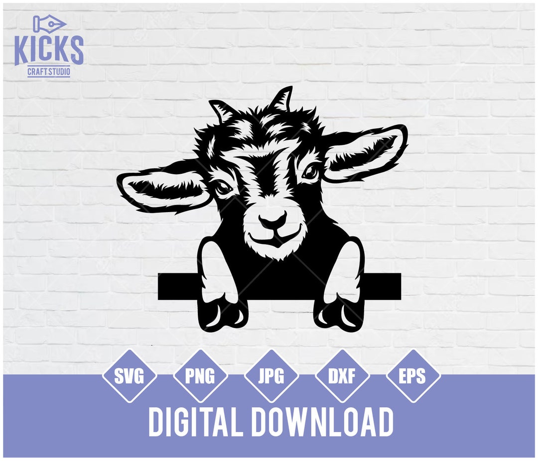 Peeking Goat SVG Bundle: Farm Animal Clipart (digital Download) - Etsy