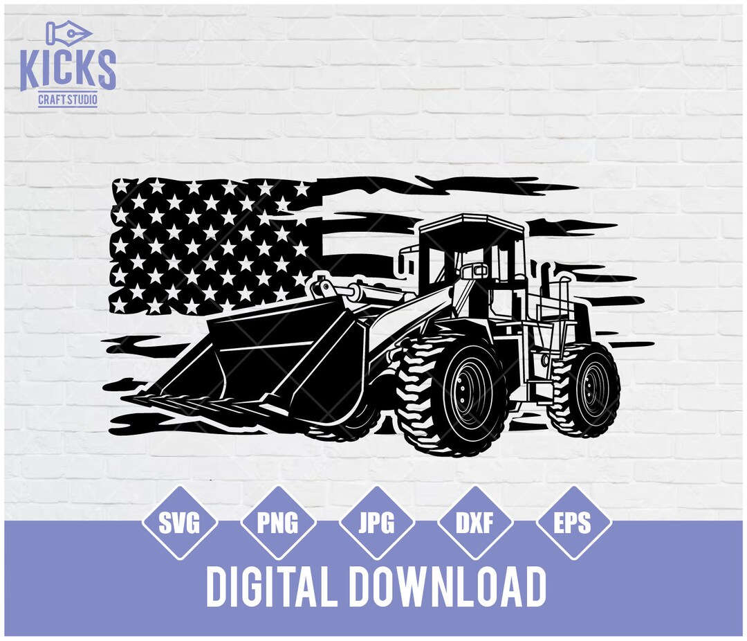 US Bulldozer Svg, Construction T-shirt Design Png, Contractor Dad ...