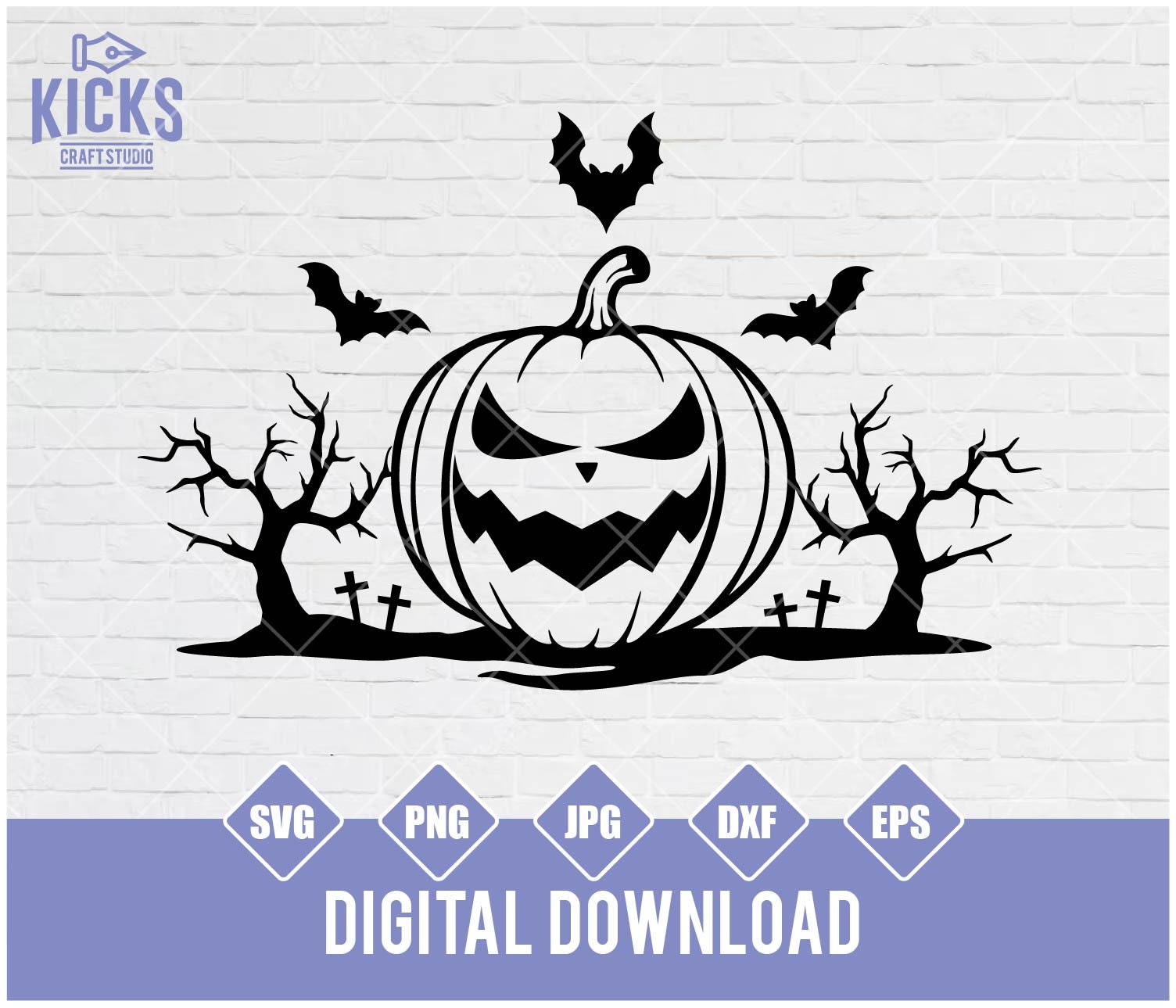 Scary Pumpkin Svg Trick or Treat Svg Halloween Pumpkin Svg - Etsy