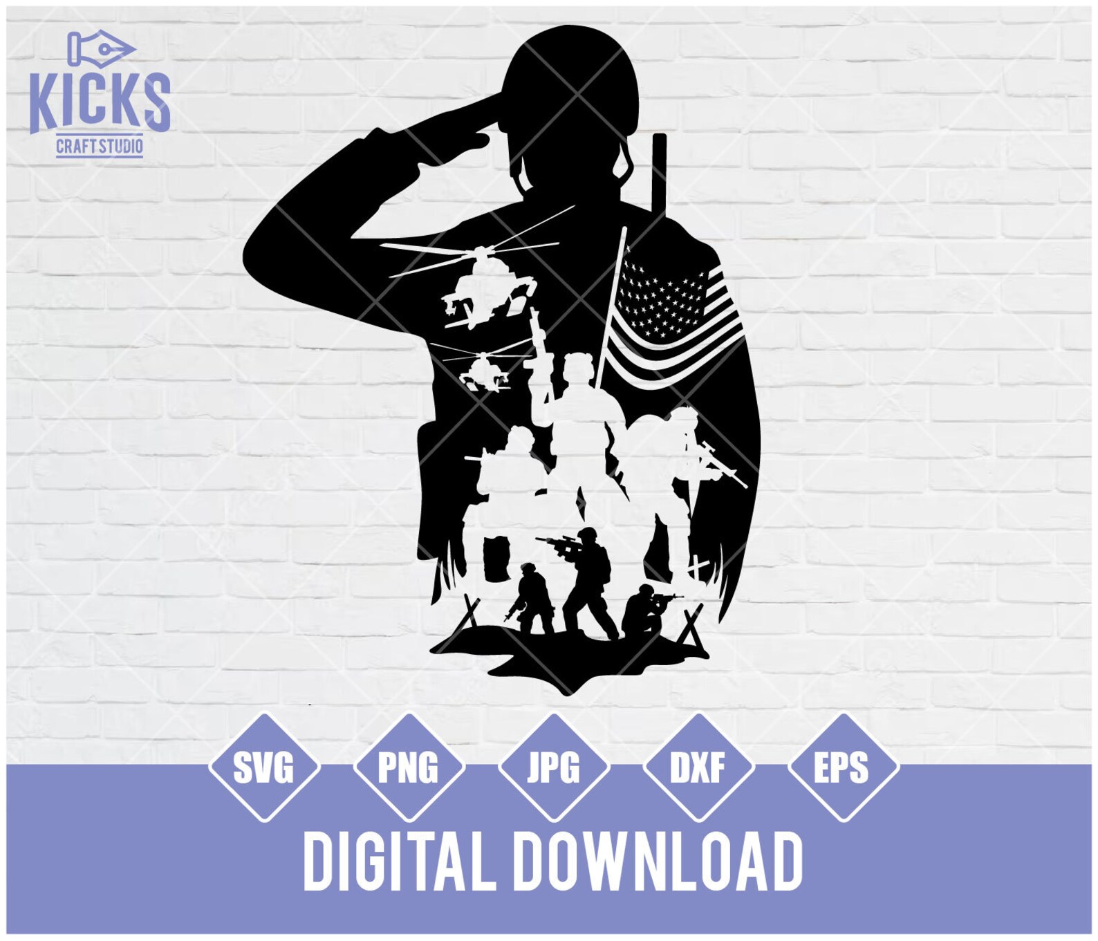 US Soldier Svg File, Military Svg, Veteran Soldier Svg, US Flag Svg ...