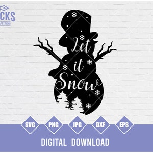 Snowman SVG: Winter Christmas Cut File (digital Download) - Etsy