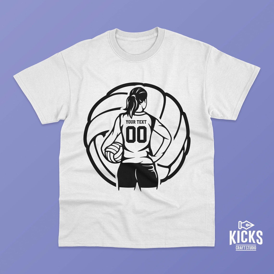 Volleyball Player SVG: Girl's Team Design (digital Download) - Etsy