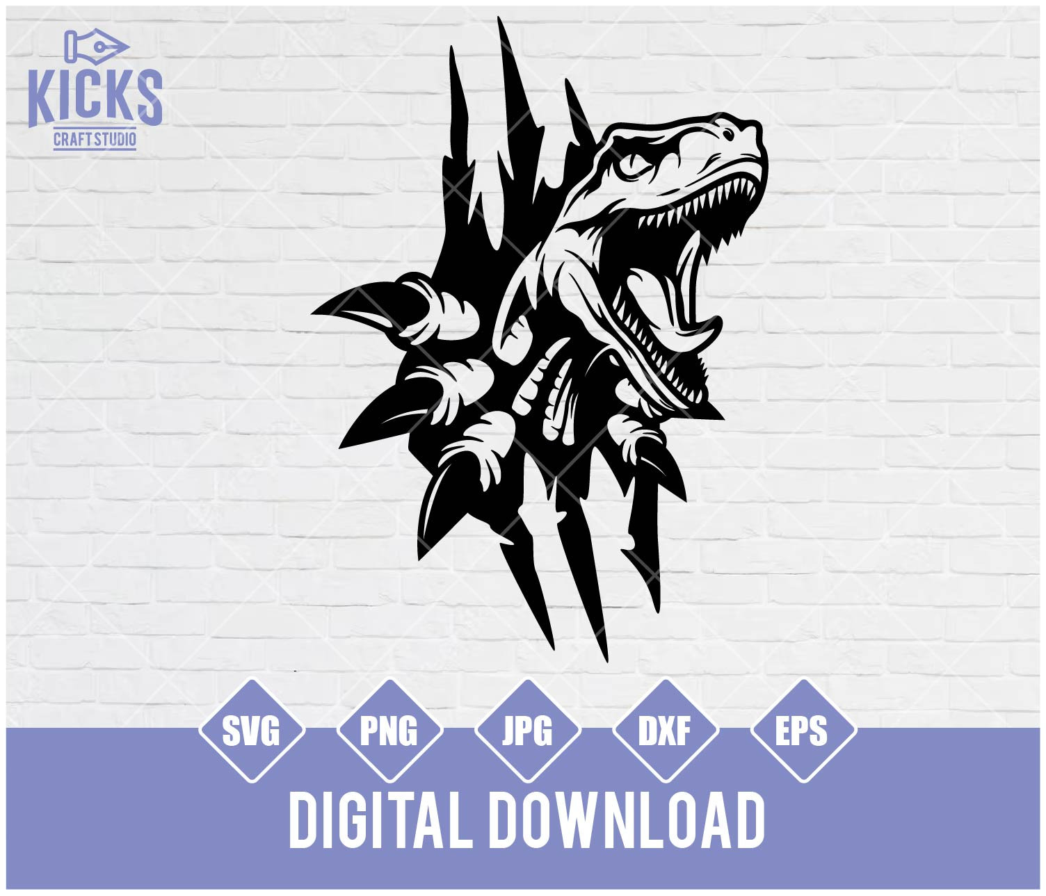 Raptor in the Wall Scratch Svg, Velociraptor Dinosaur Sharp Claws Clip ...