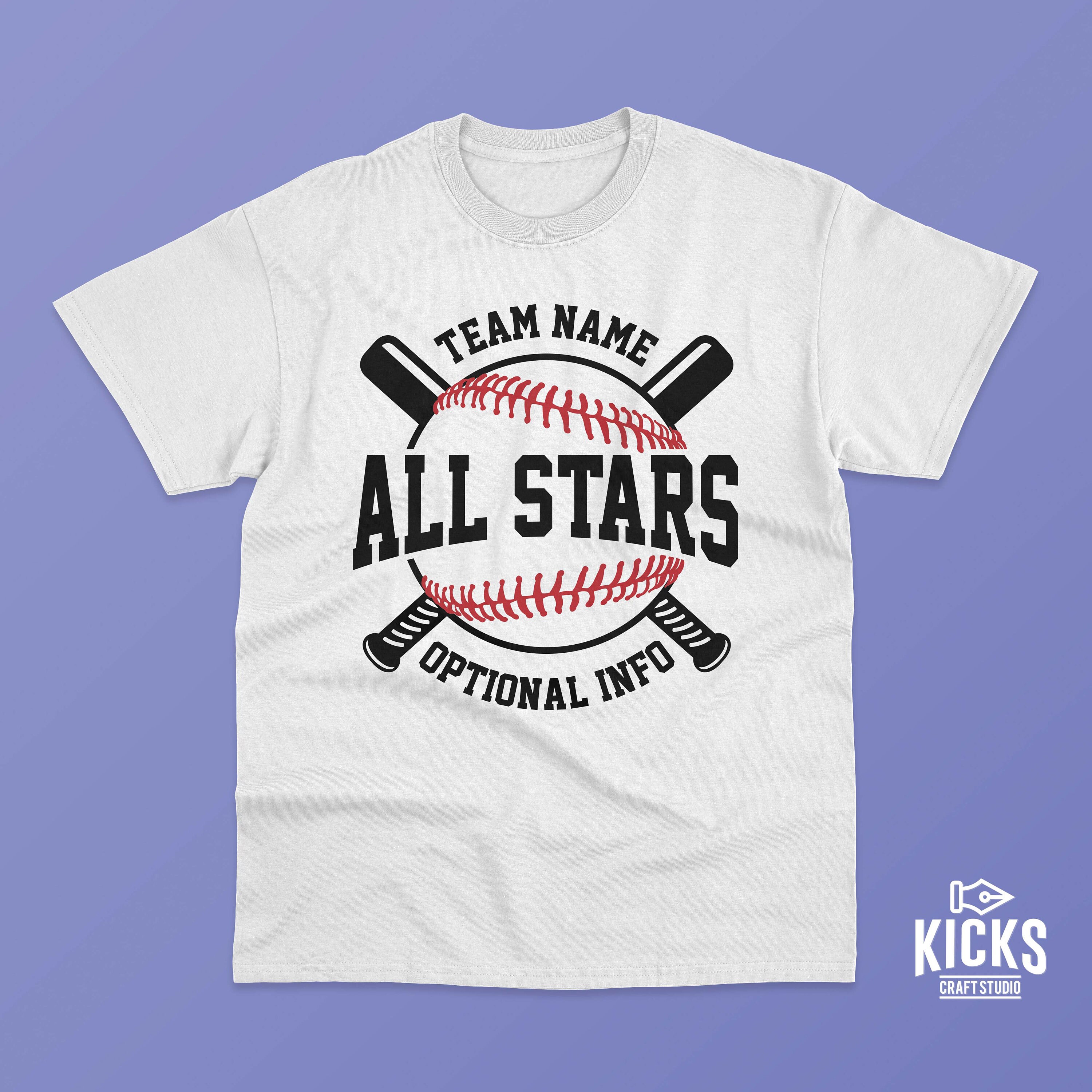 All Stars Svg, Softball Svg, Baseball Svg, Template, Emblem, Softball ...