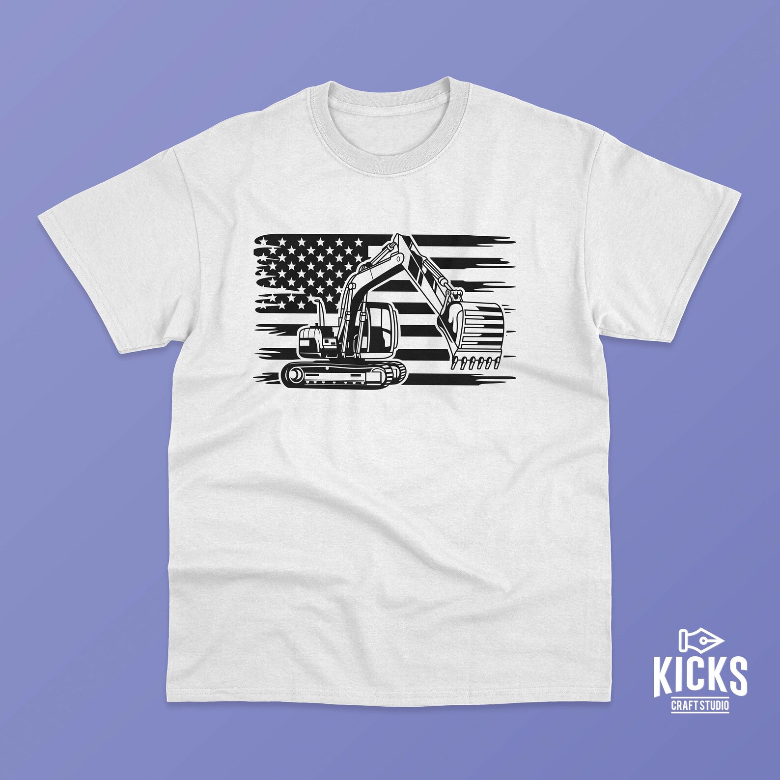 Us Excavator Svg, Heavy Equipment Svg, Excavator Clipart, Pipeliner Svg ...