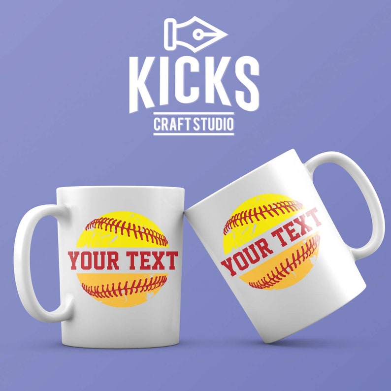 Softball and Baseball Svg, Split Baseball Svg, Split Softball Svg ...