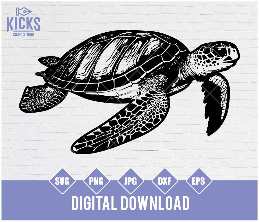 Sea Turtle SVG: Ocean Cut File for Cricut (digital Download) - Etsy