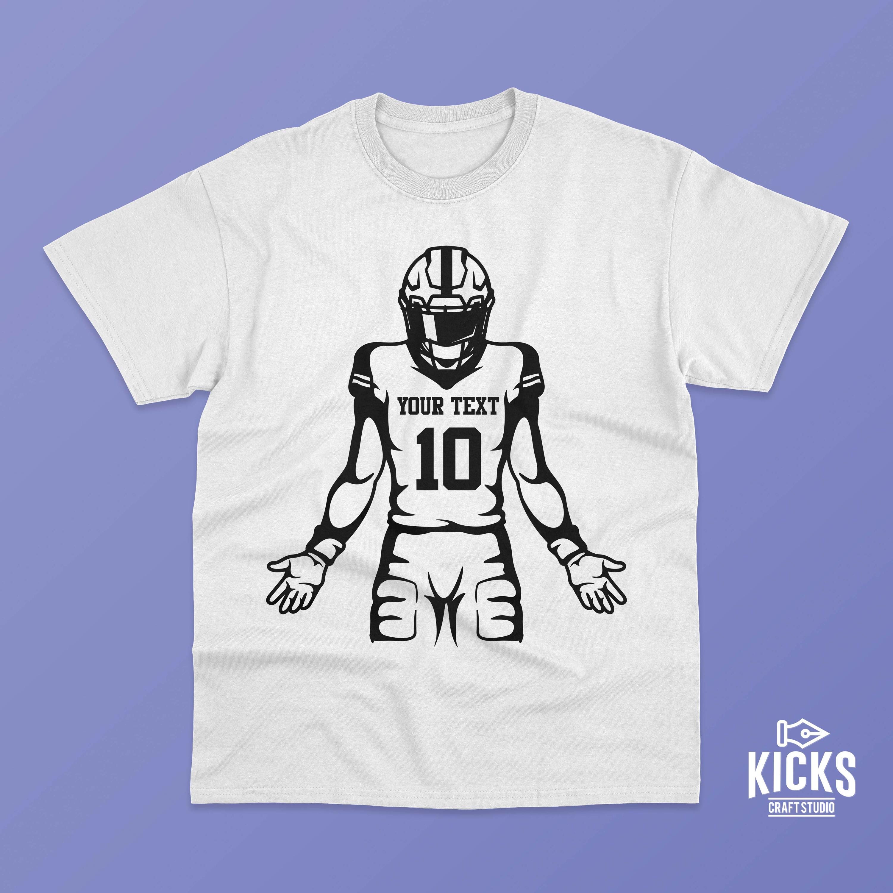 Customized Football Player Svg, Two Football Players Svg Personalized ...
