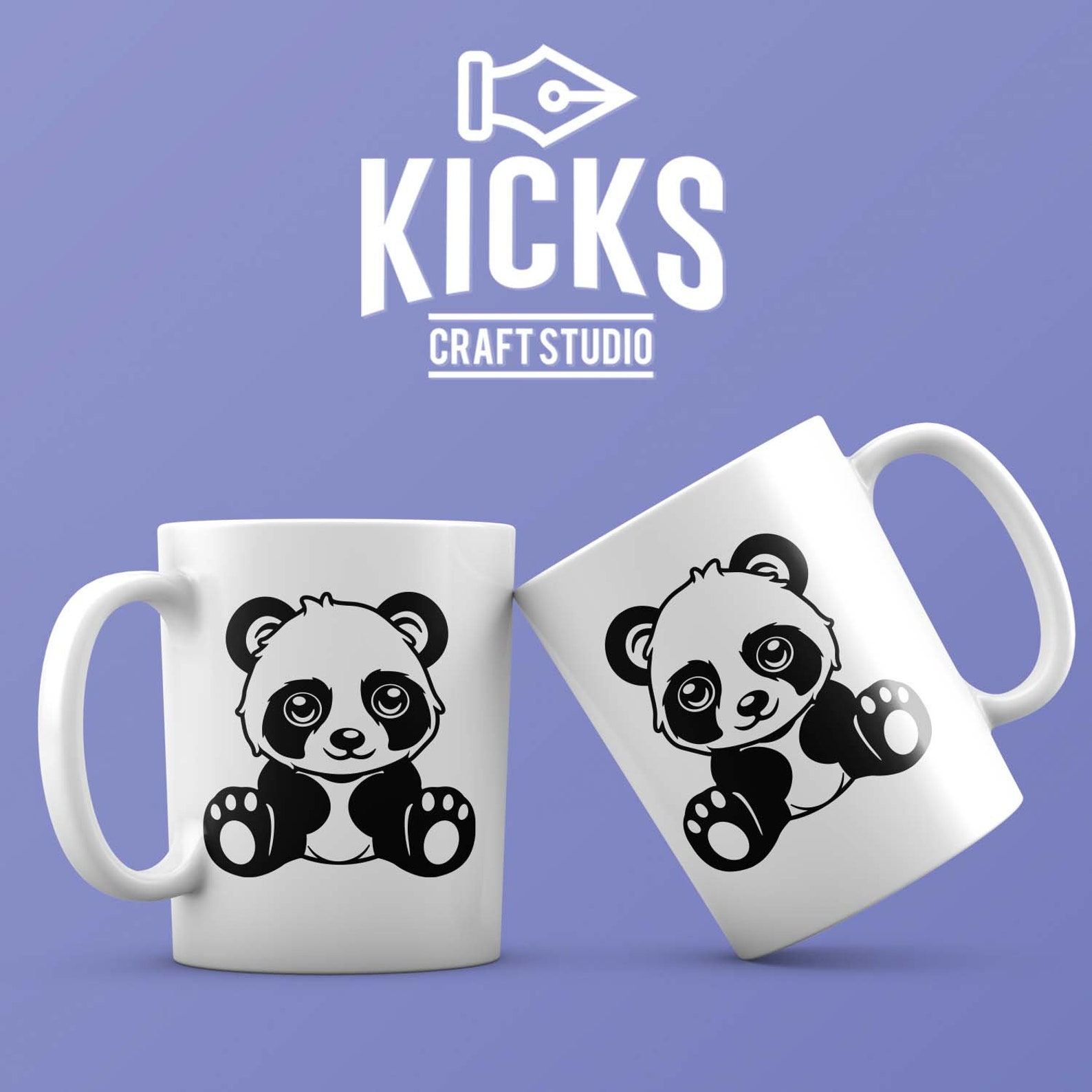 Cute Panda Svg,panda Svg, Panda Cut File, Panda Head Svg,panda Monogram ...