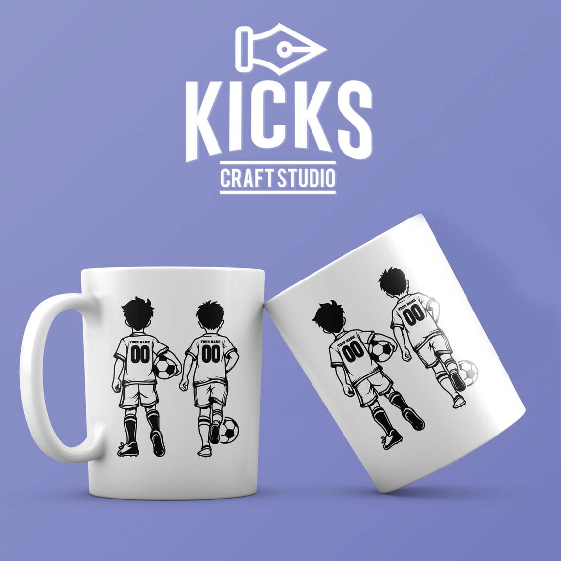 Personalized Soccer Team SVG: Kids Player Cut File (digital Download ...