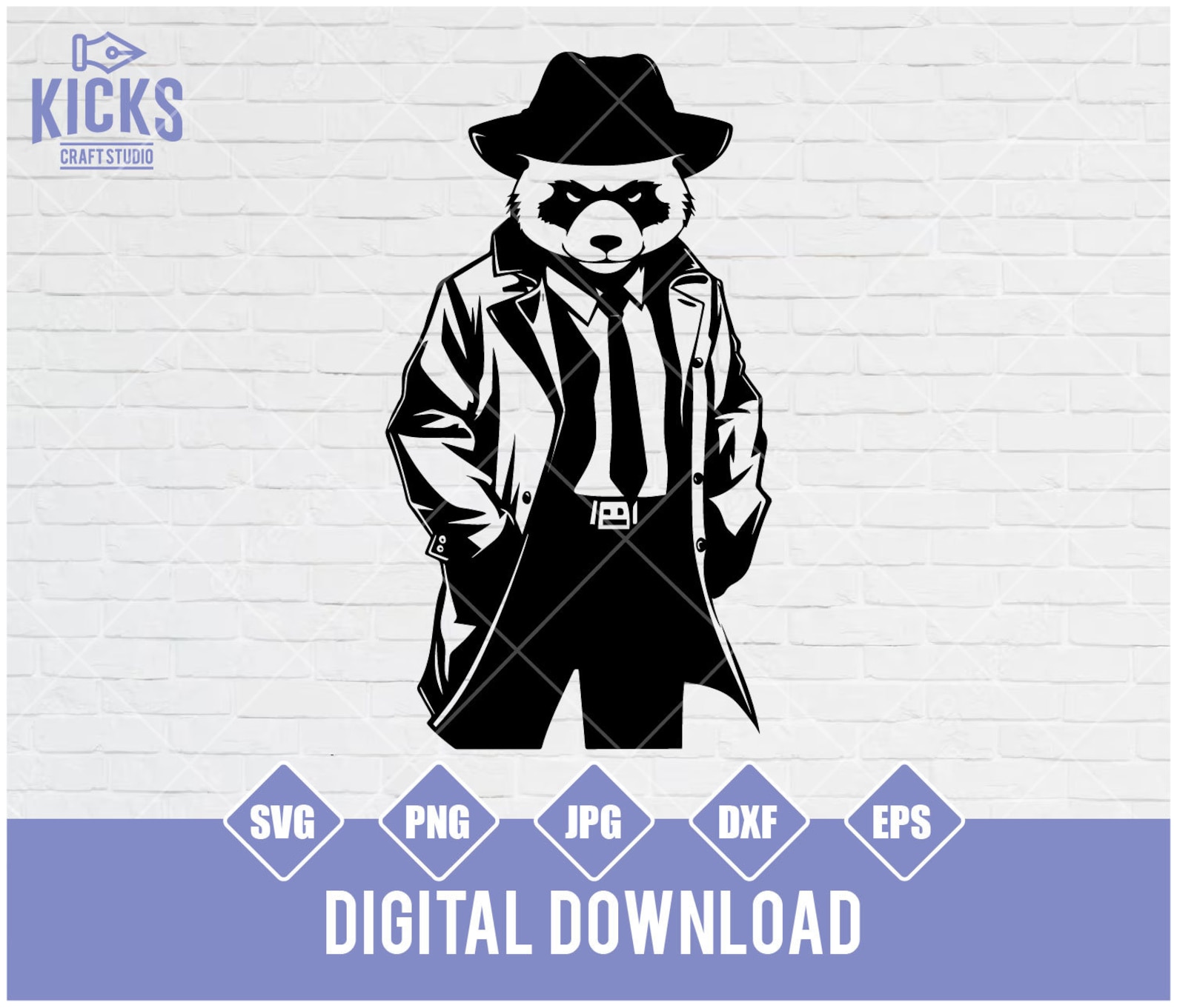 Mafia Gangster Panda Svg, Hooligan Svg, Panda Svg, Mafia Svg, Gangster ...