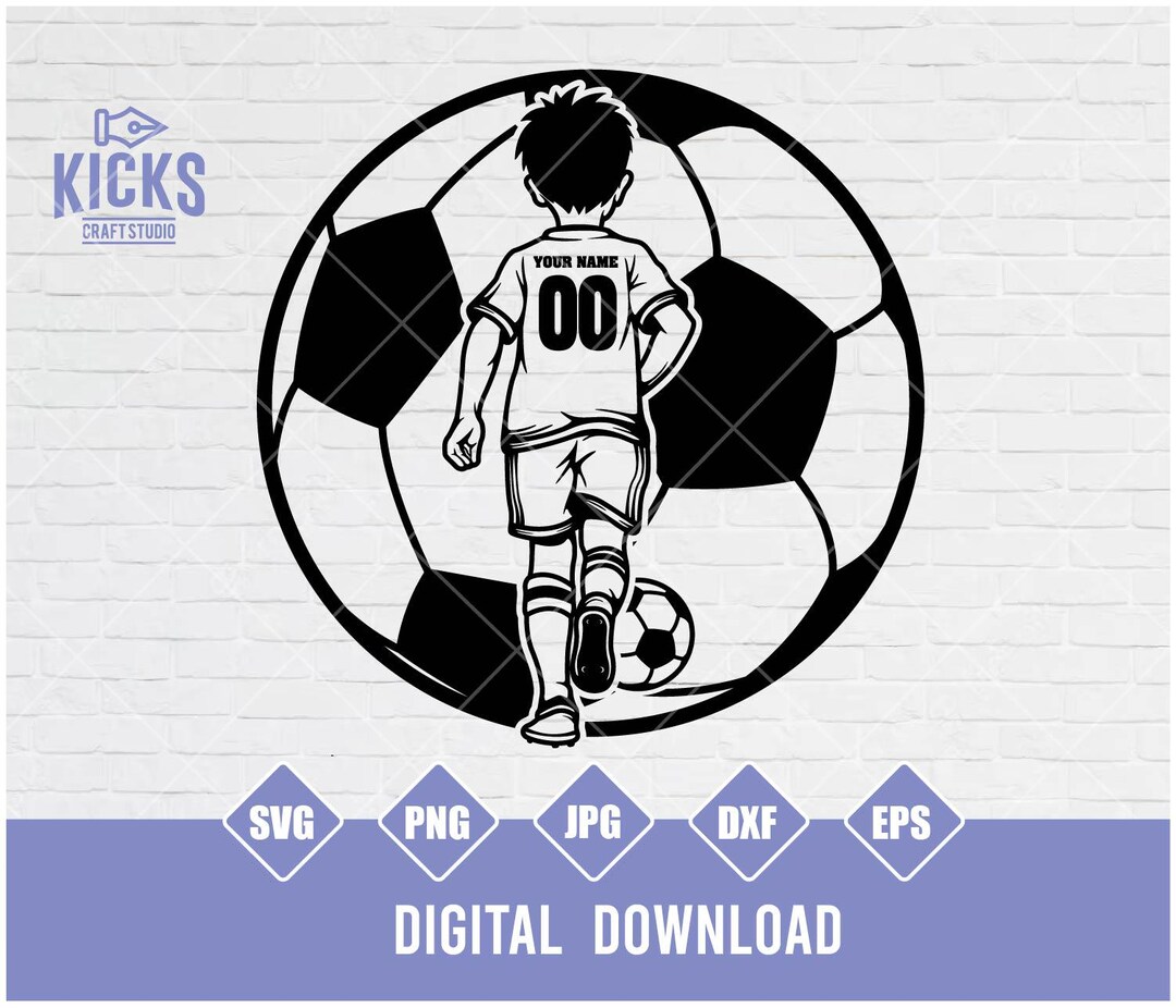 Personalized Name Soccer Kids Player Svg Soccer Team Svg Soccer Svg ...