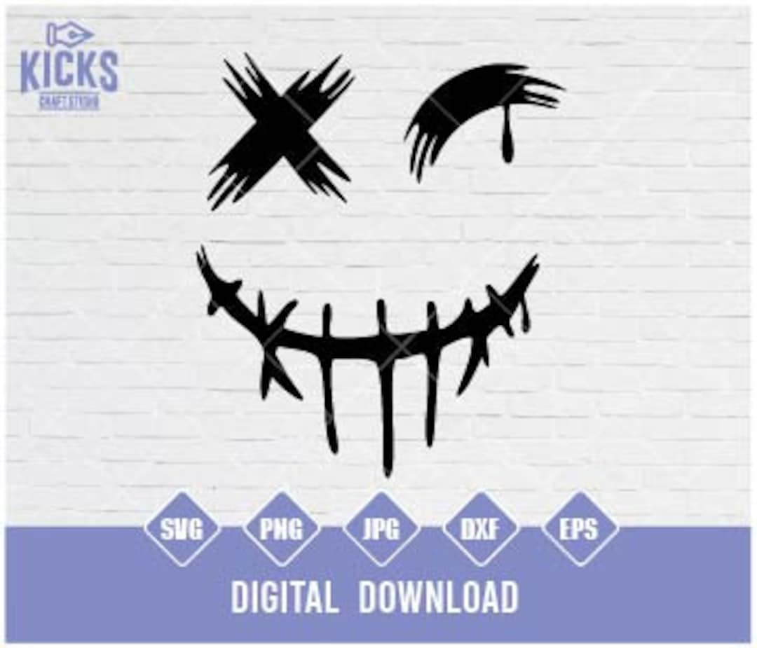 Scary Smile SVG: Evil Grin Slasher Design (digital Download) - Etsy UK