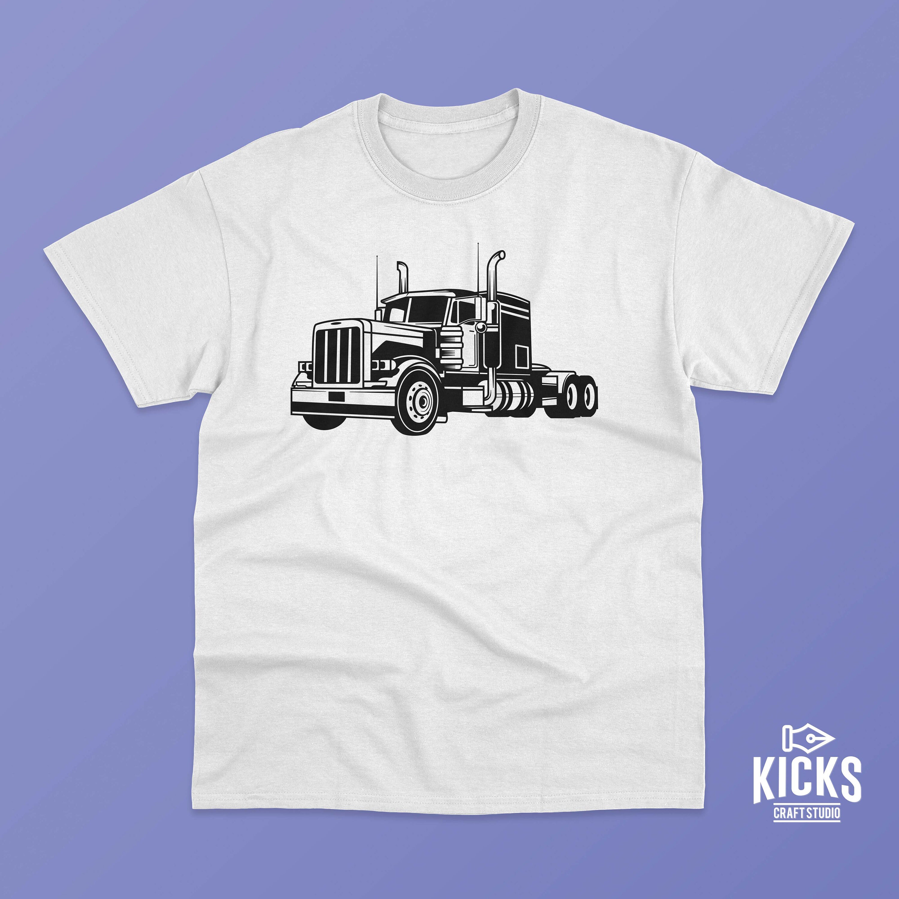 Semi Truck SVG: Big Rig Stencil, Trucker Design (digital Download) - Etsy