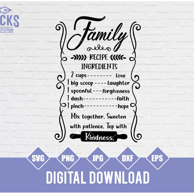 Recipe Svg - Etsy