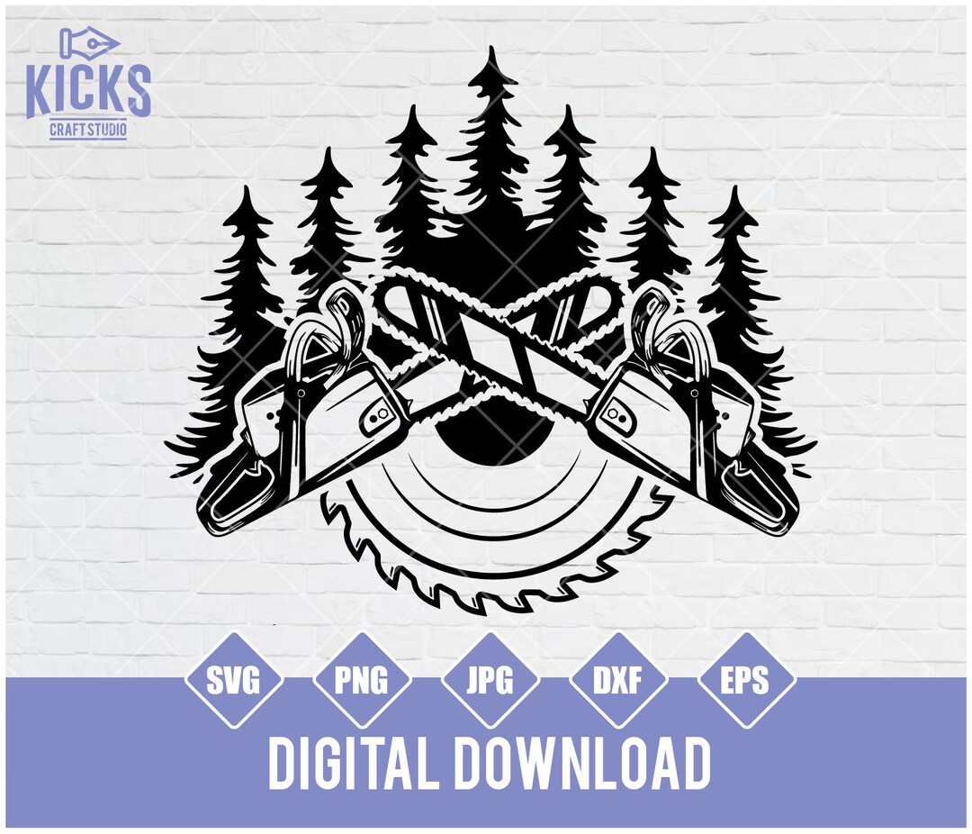 Chainsaw Lumberjack Scene Svg, Chainsaw Svg, Lumberjack Svg, Logger Svg ...