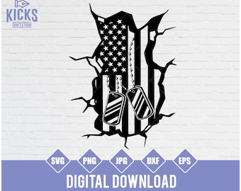 US Army Dog Tags Svg, Military Dog Tags Svg, US Army Svg, Fallen ...
