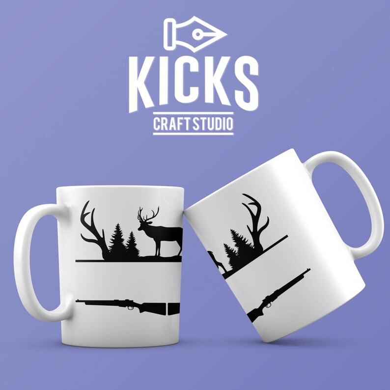 Deer Hunting Frame SVG, Deer Svg, Hunting Svg, Rifle Svg, Hunting ...