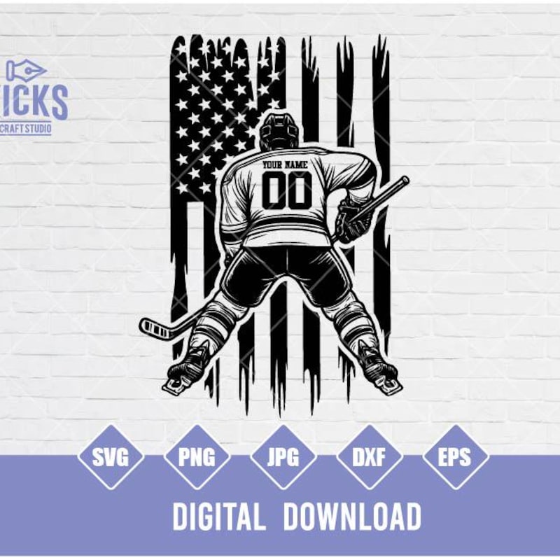 Hockey Mom Svg Flag - Etsy