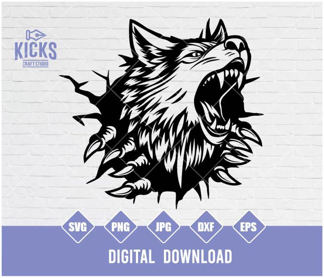 Wolf Scratch Theme Svg, Claw Scratch Clipart, Wild Scratch Cut File ...