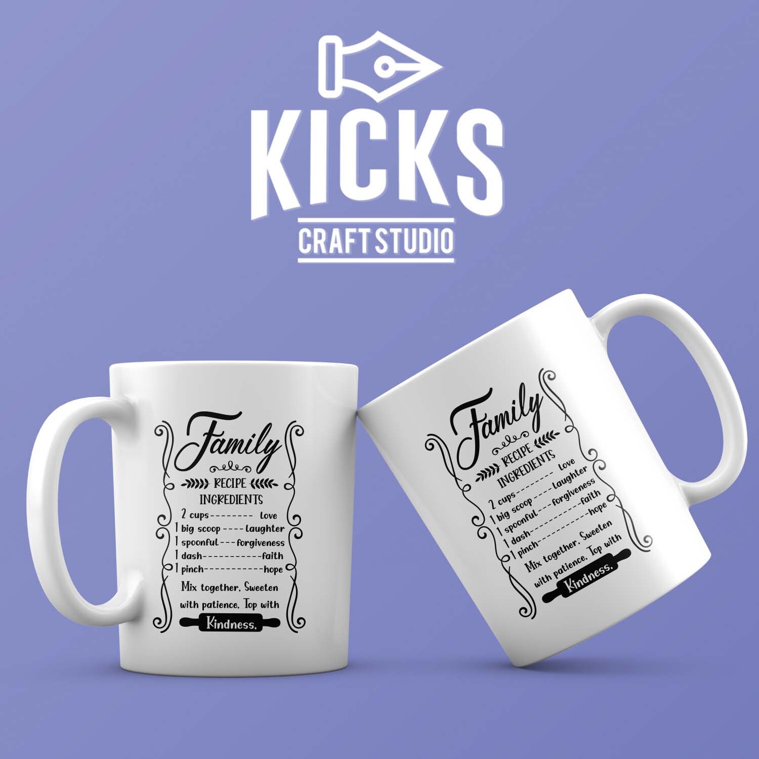 Family Recipe Svg, Family Recipe Svg Decal, Loving Home Quote Png ...