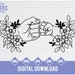 Mother & Baby Fist Bump SVG Clipart: Floral Design (digital Download ...