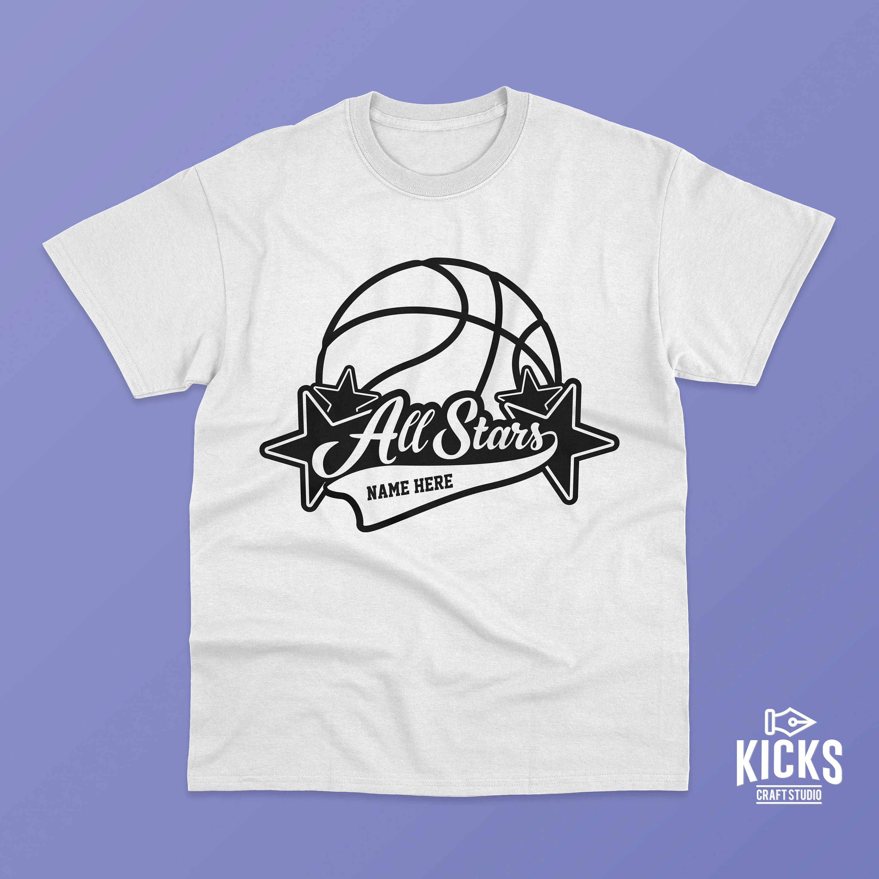 Basketball All Stars SVG: Team Emblem Template (digital Download) - Etsy
