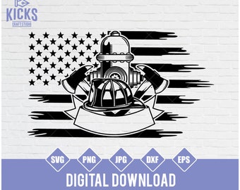 US Fire Fighter Tools Svg US Fireman Svg Firefighter Tools Svg Us ...