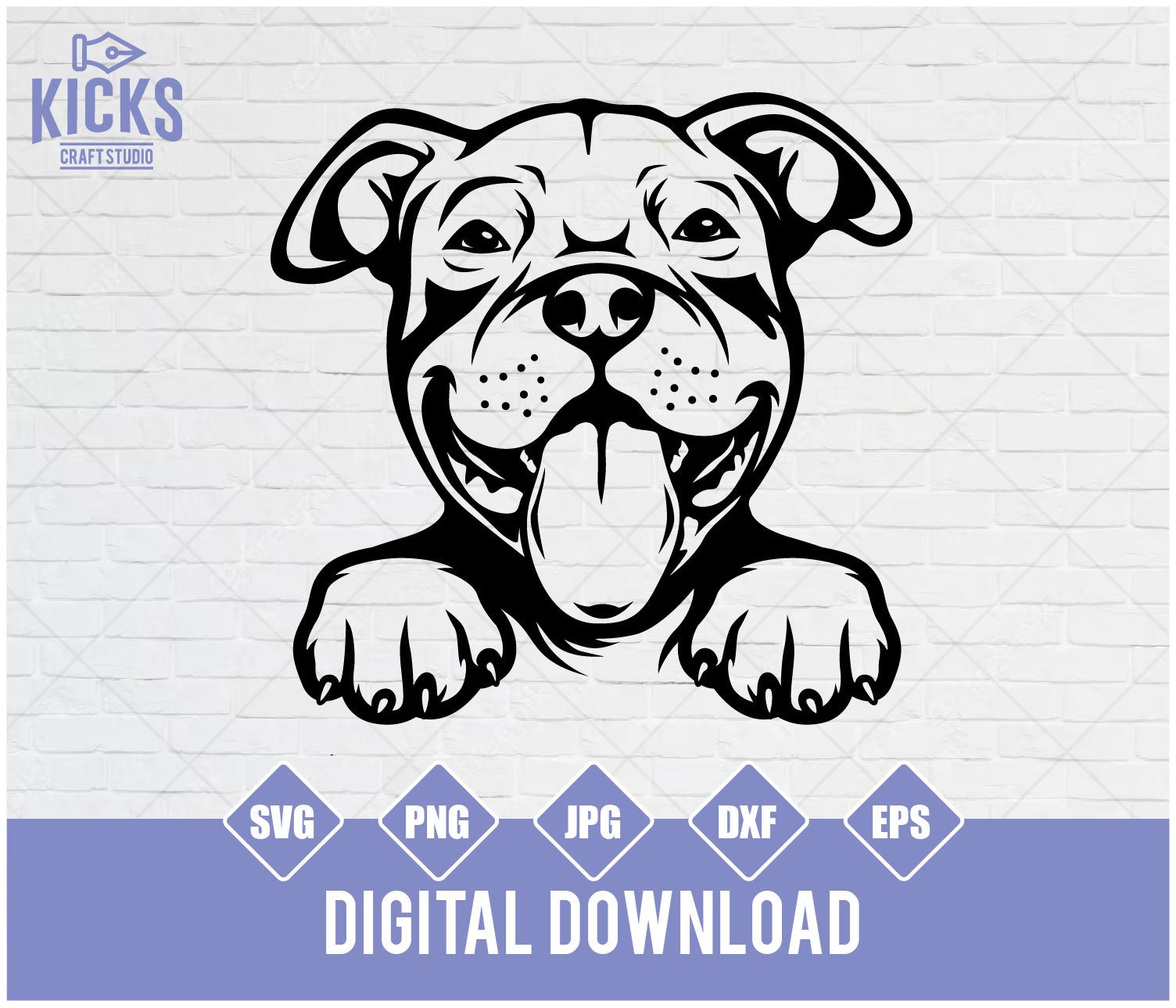 Pitbull Svg, American Pit Bull Svg, Peeking Dog Svg, Pitbull Clipart ...
