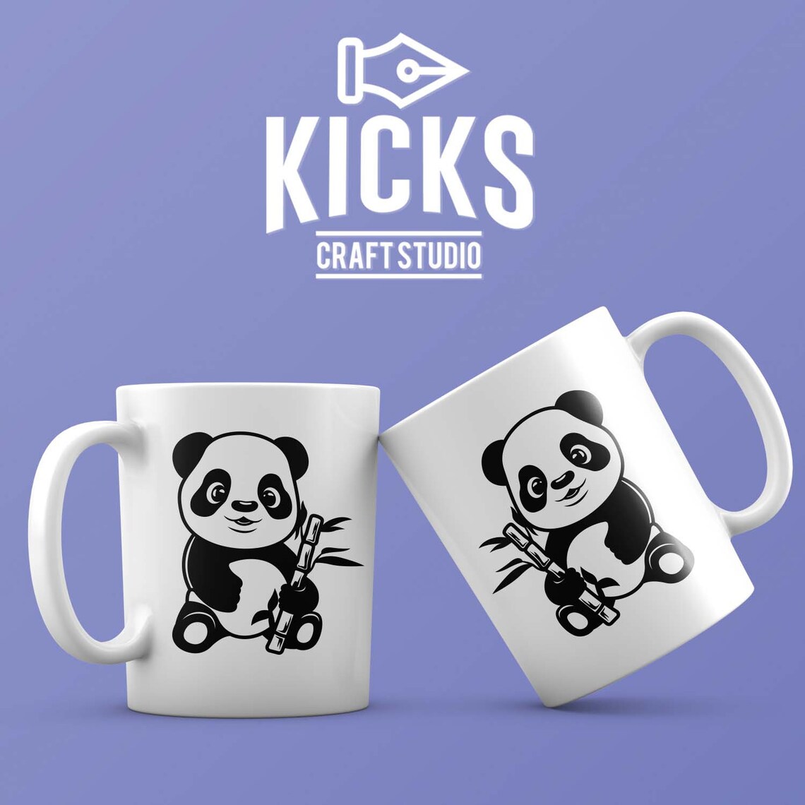 Cute Panda Svg,panda Svg, Panda Cut File, Panda Head Svg,panda Monogram ...