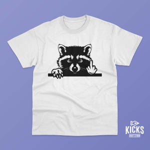 Raccoon Svg, Peeking Raccoon Svg, Raccoon Middle Finger Svg, Peeking ...
