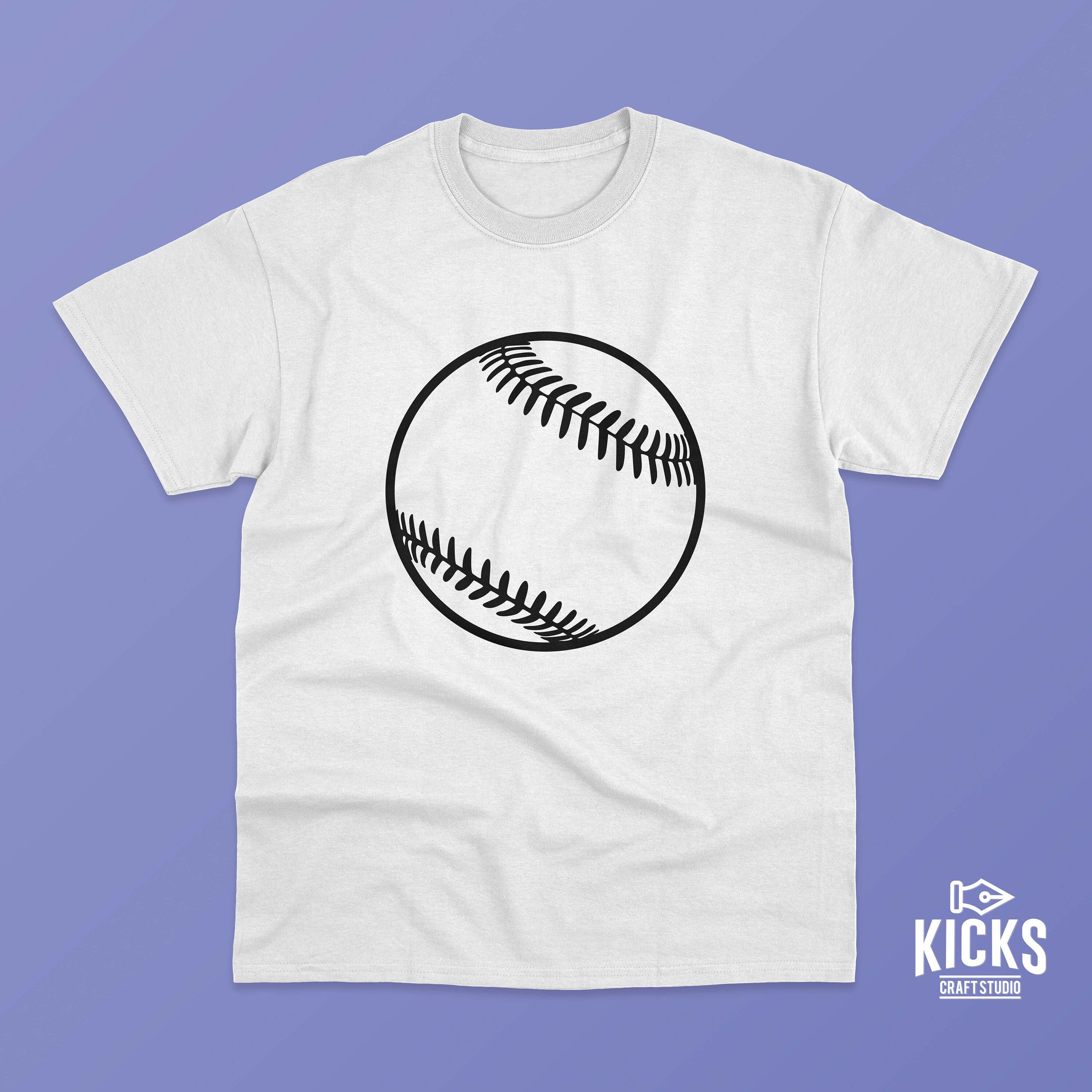 Baseball Outline SVG: Silhouette Cut File (digital Download) - Etsy
