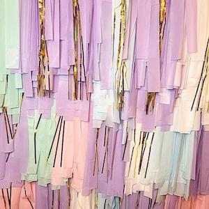 Photo Backdrop, Pastel Backdrop, Streamer Backdrop, Birthday, Easter ...