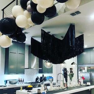 CUSTOM Tinsel Ceiling Aerials, Ceiling Installations, Ceiling Fringes ...