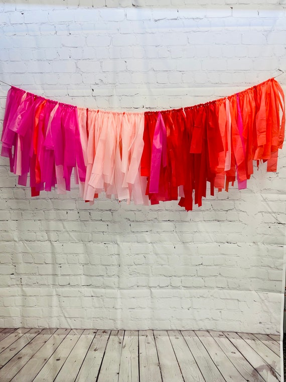 Mini Fringe Streamer Backdrop Garland Birthday Garland | Etsy