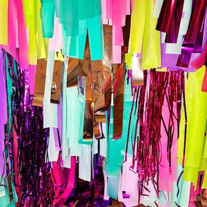 Bright & Fun Backdrop, Streamer Backdrop, Streamer Wall, Streamers ...