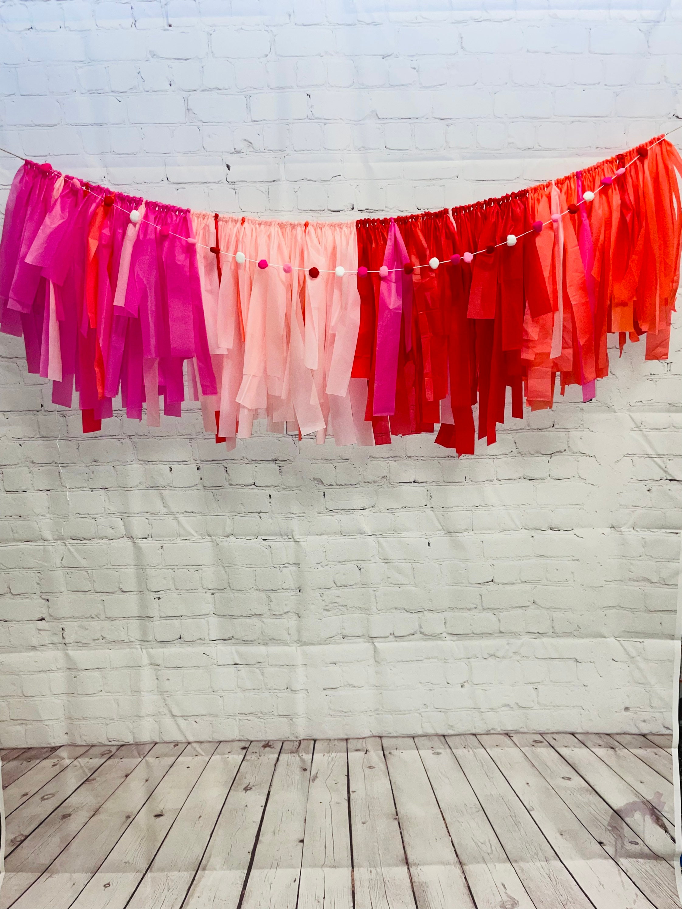 Mini Fringe Streamer Backdrop Garland Birthday Garland | Etsy