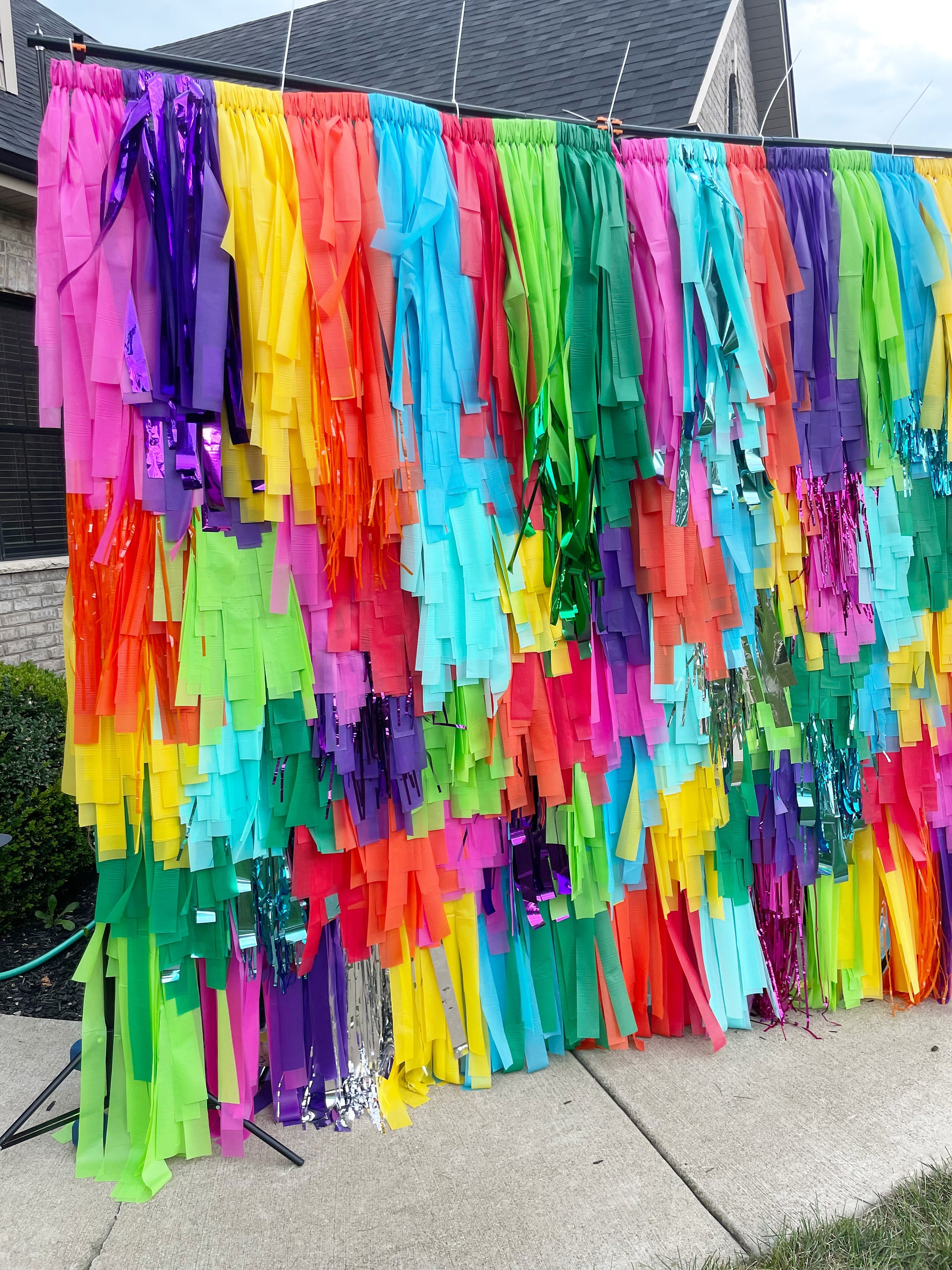 Fiesta Backdrop, Fringe Wall, Fringe Backdrop, Cinco De Mayo, Streamers ...