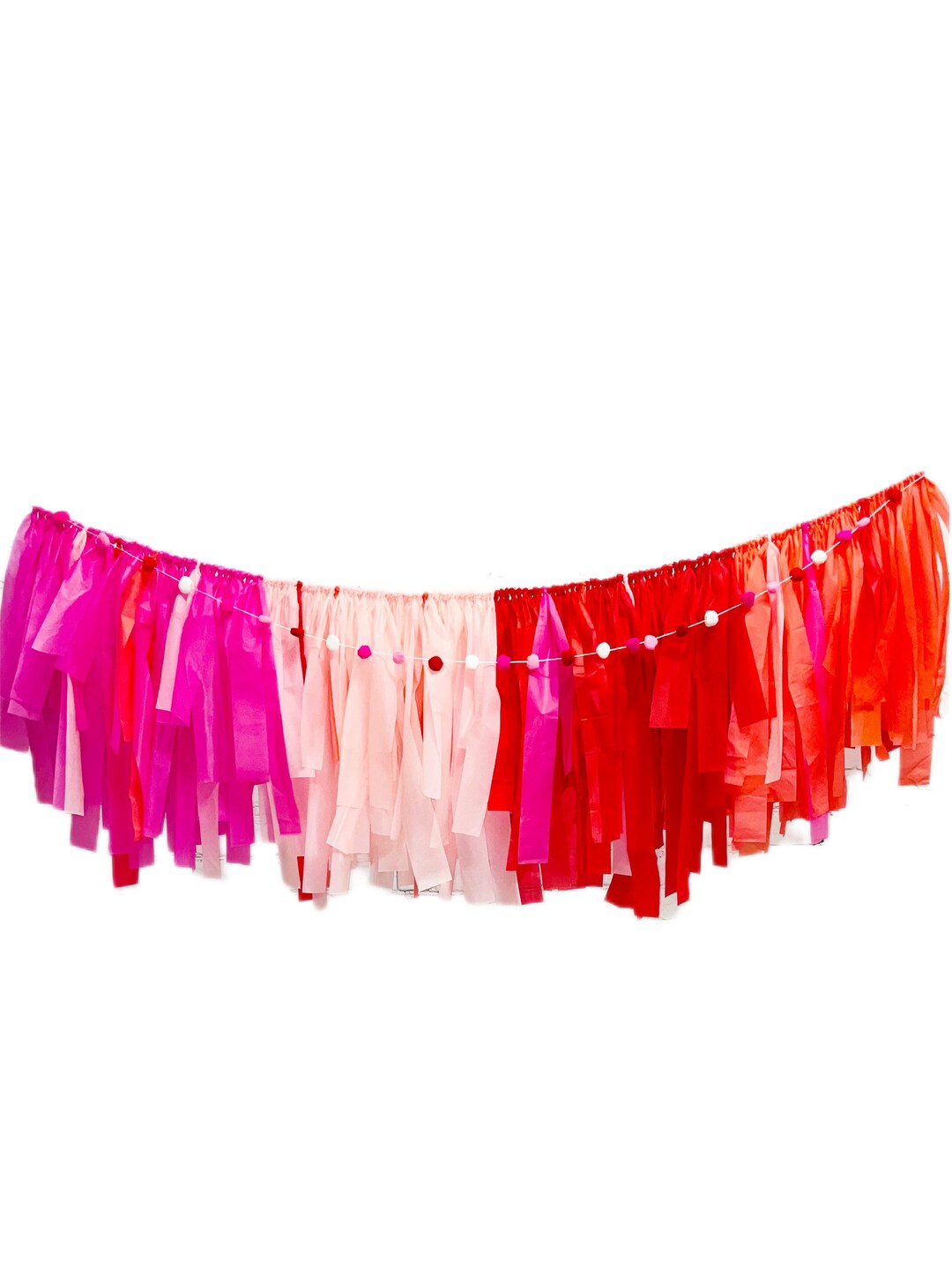 Mini Fringe, Streamer Backdrop, Garland, Birthday Garland, Valentines ...