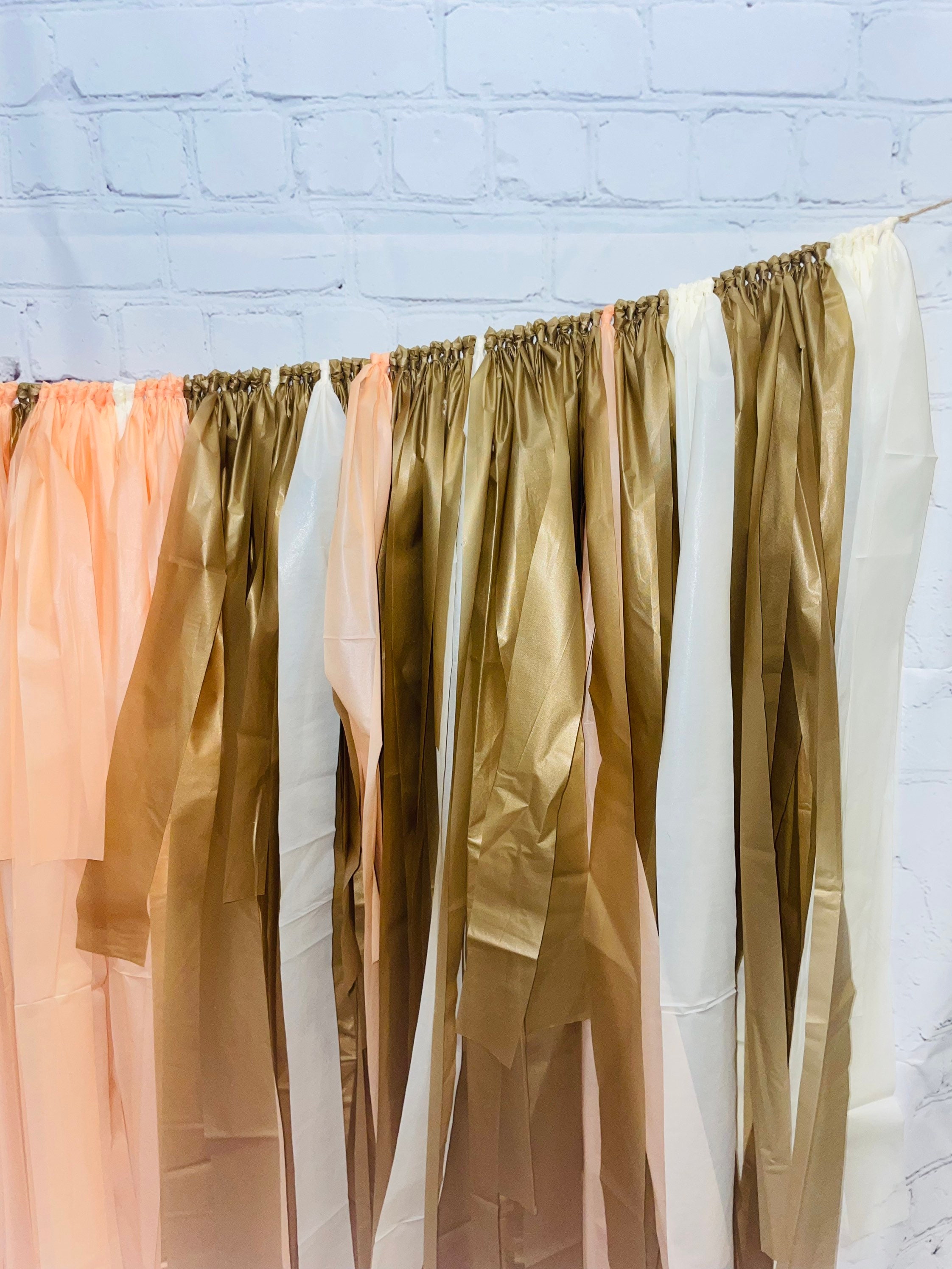 Neutral Backdrop Muted Backdrop Plastic Tablecloth Fringe - Etsy