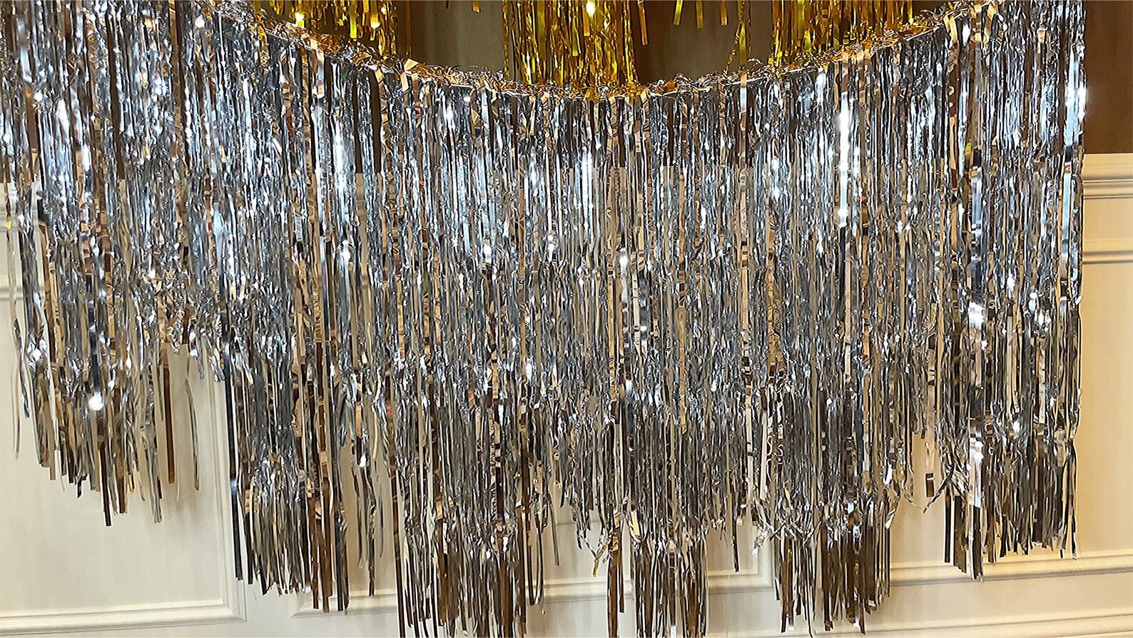 CUSTOM Tinsel Ceiling Aerials, Ceiling Installations, Ceiling Fringes ...