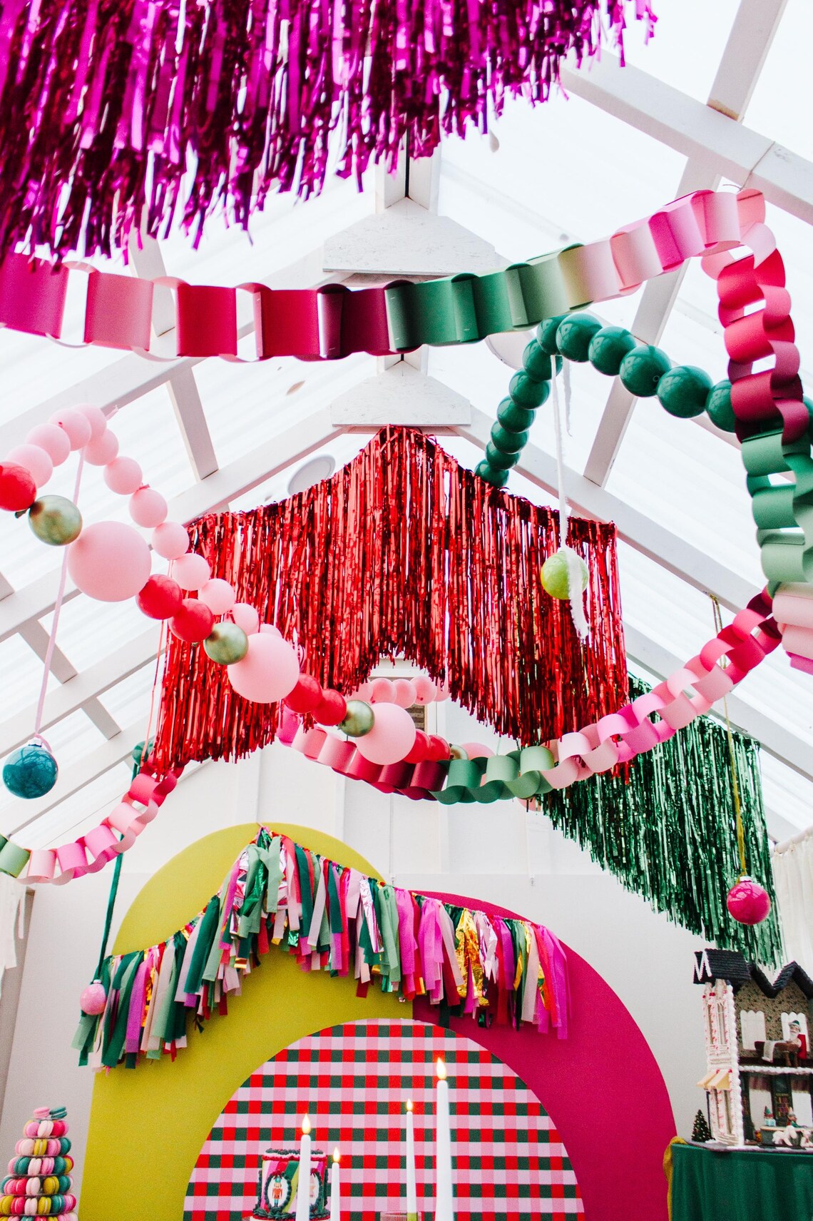 CUSTOM Tinsel Ceiling Aerials, Ceiling Installations, Ceiling Fringes ...