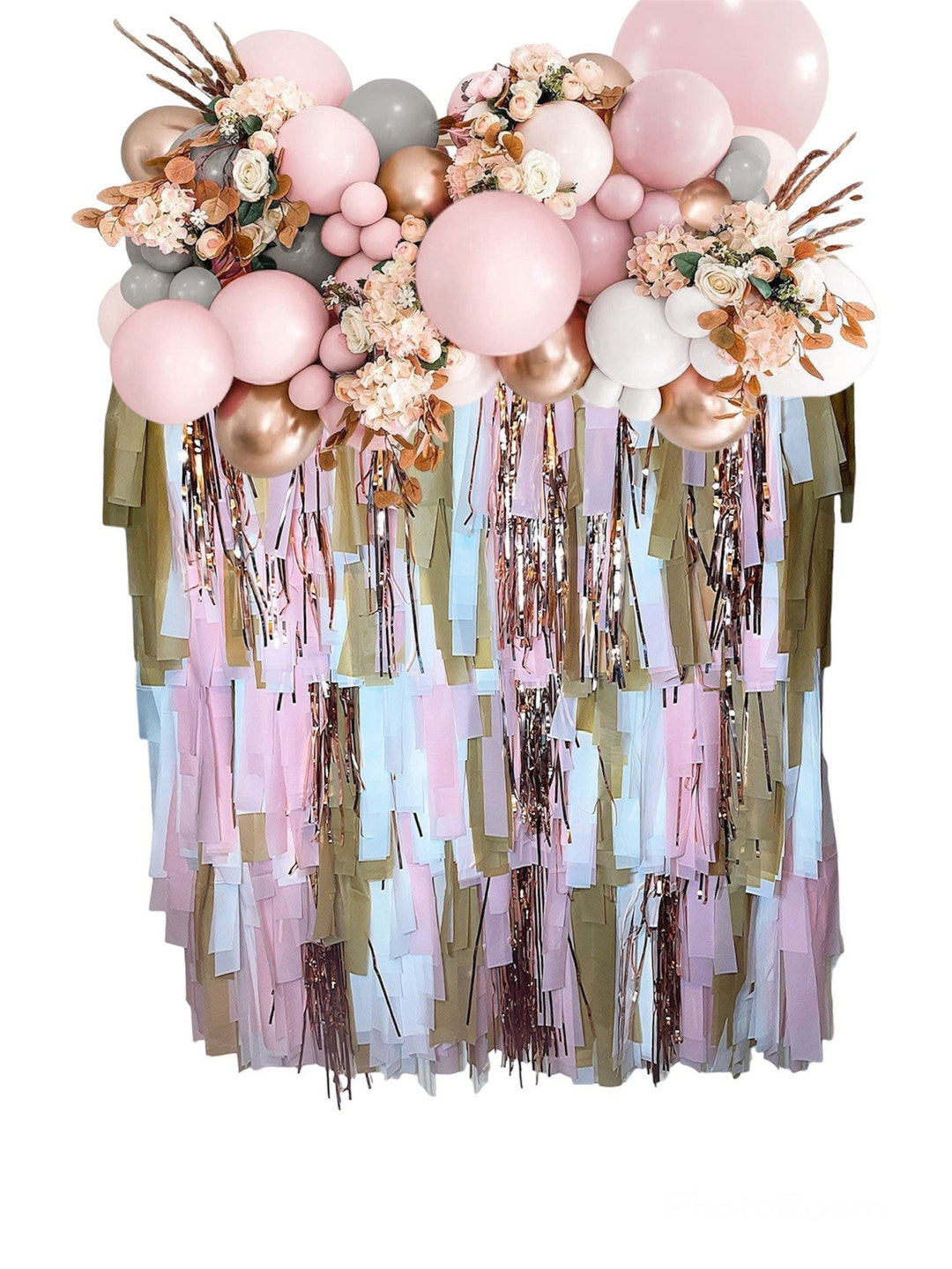 Photo Backdrop, Streamer Backdrop, Flagtape, Birthday Backdrop, Baby ...