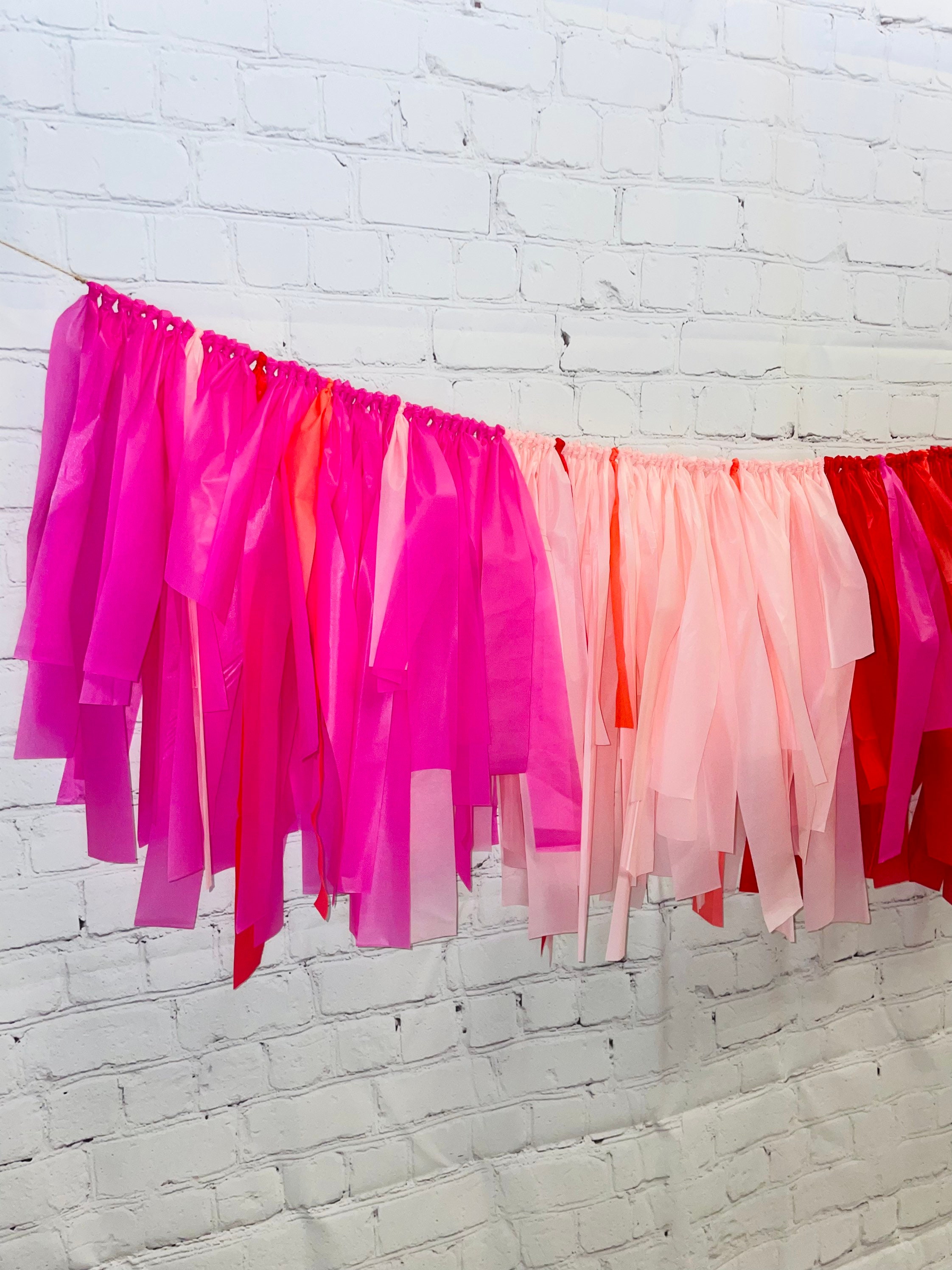 Mini Fringe Streamer Backdrop Garland Birthday Garland | Etsy