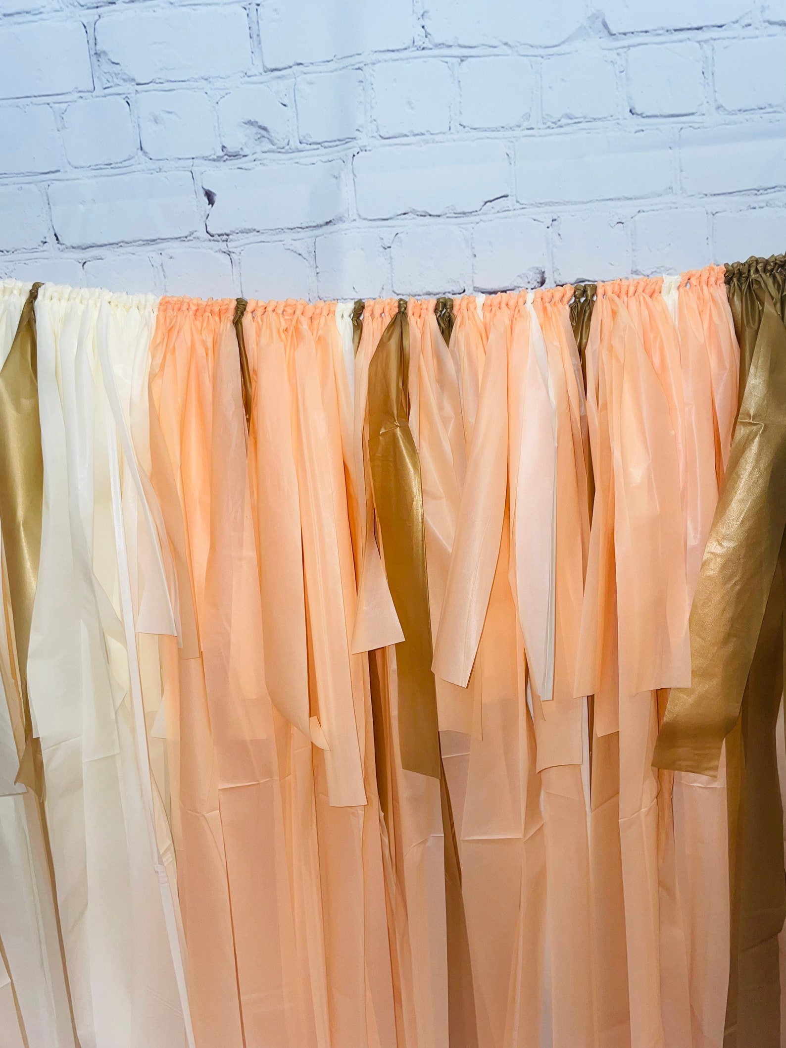 Neutral Backdrop Muted Backdrop Plastic Tablecloth Fringe - Etsy