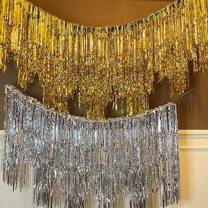 CUSTOM Tinsel Ceiling Aerials, Ceiling Installations, Ceiling Fringes ...