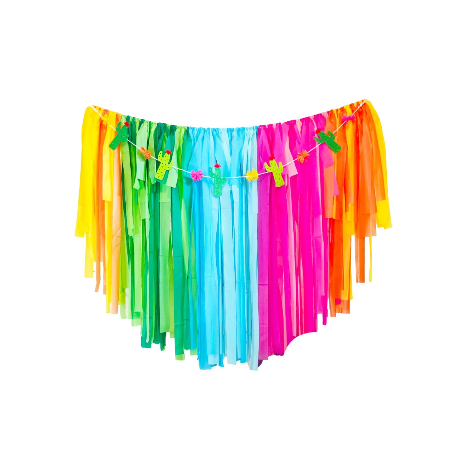 Fiesta Backdrop, Streamer Backdrop, Plastic Tablecloth Backdrop, Fringe ...