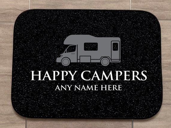 Personalised Camper Van Mat Happy Campers Mobile Camper | Etsy