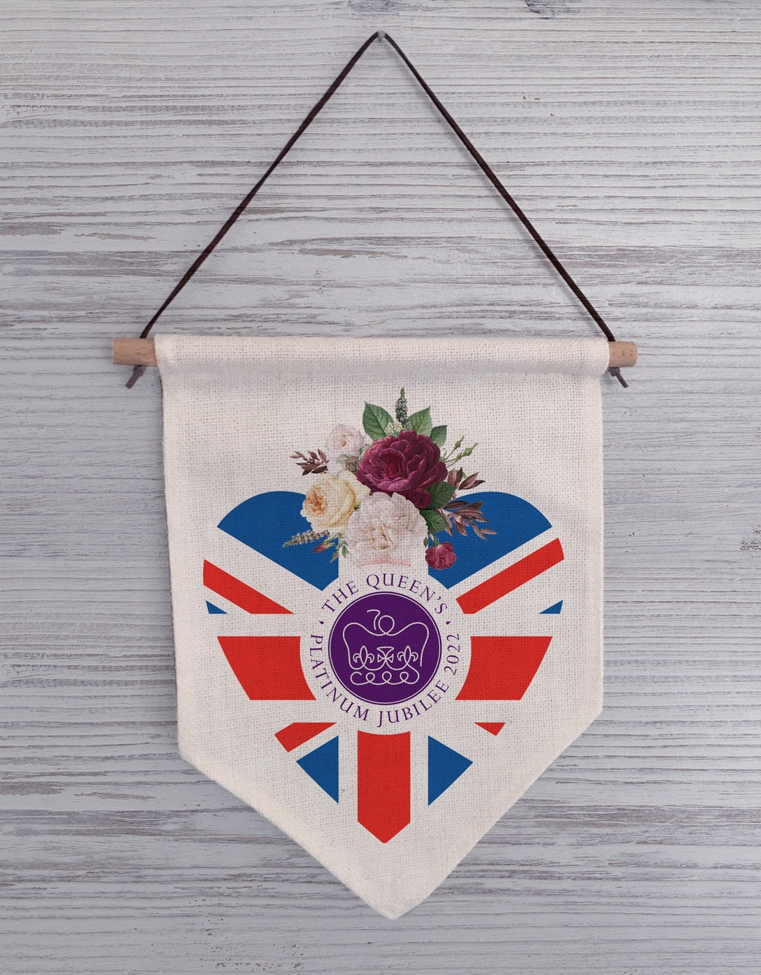 Platinum Jubilee Celebration - Union Jack Heart Roses - Queens Jubilee ...